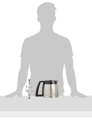 Cuisinart DCG-600RC 10-Cup Replacement Thermal Carafe with Lid, Compatible with Cuisinart Coffeemakers, Stainless Steel