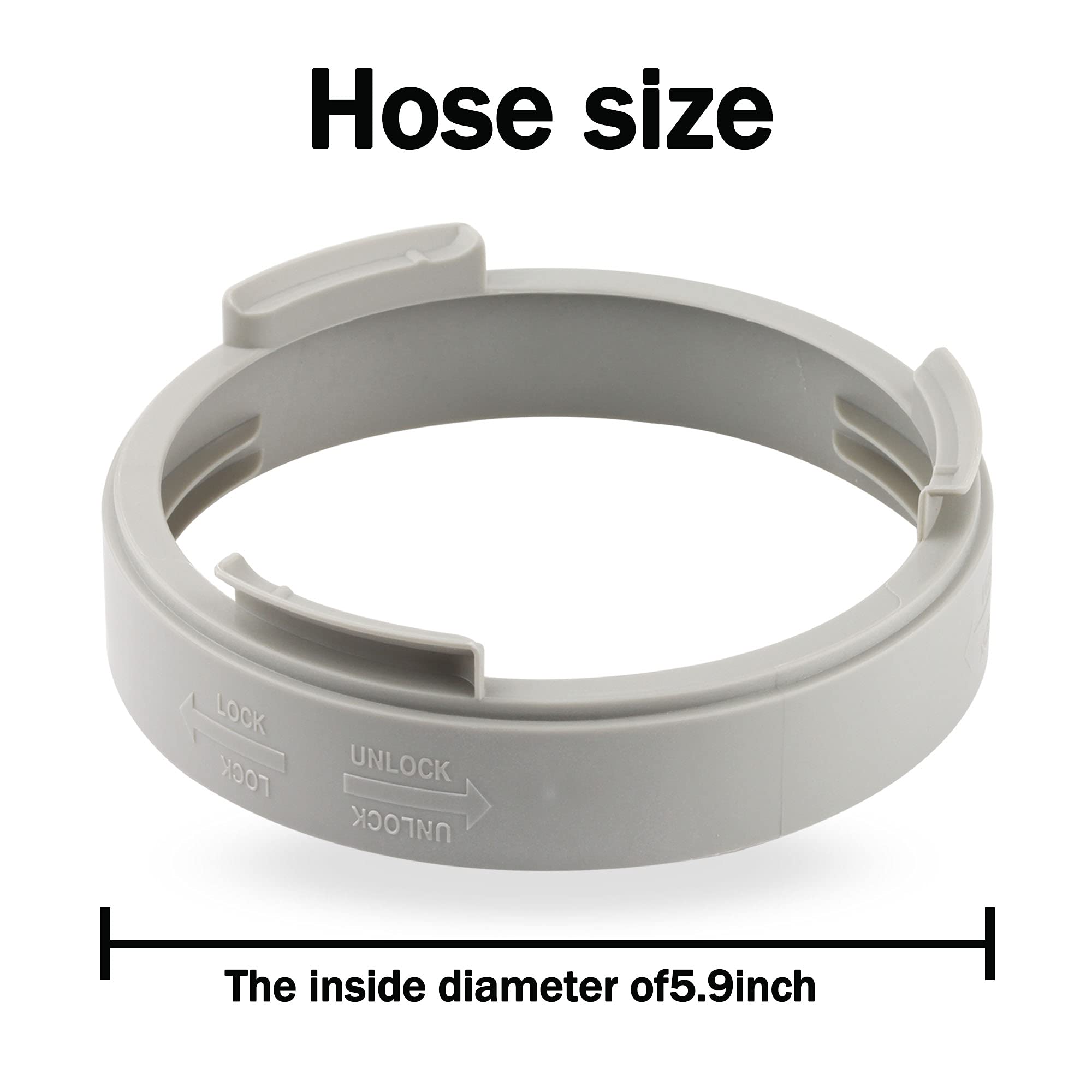 Portable Air Conditioner Exhaust Hose Connector, Round Tube Conditioner Adapter Exhaust Duct Vent Kit (white)