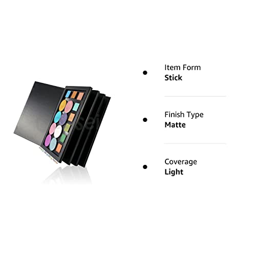 Coosei 4-Layer Book Shaped Magnetic Eyeshadow Palette Empty Makeup Storage Box For Eyeshadow Lipstick Blush Powder extra large big space