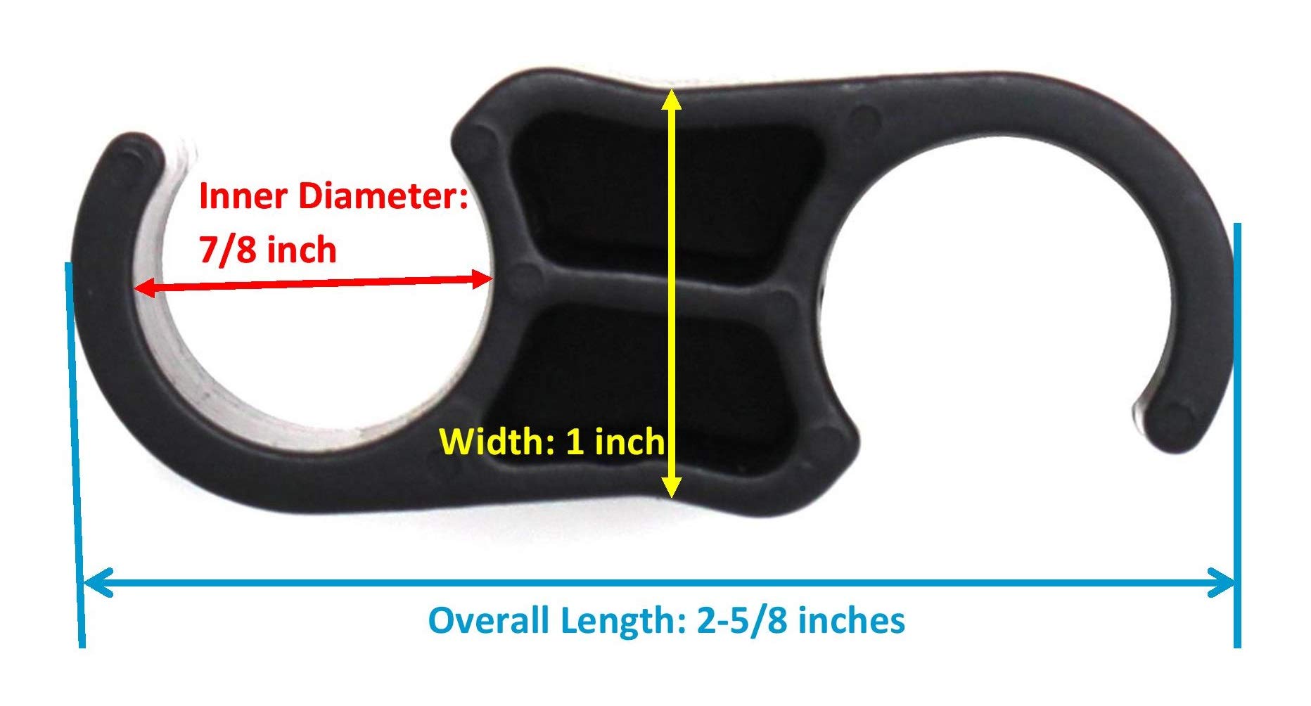 Bimini Top Boat Pole Clips 7/8 inch Compatible with Four Winns Maxum Sea Ray Bayliner Mariah Regal (2)