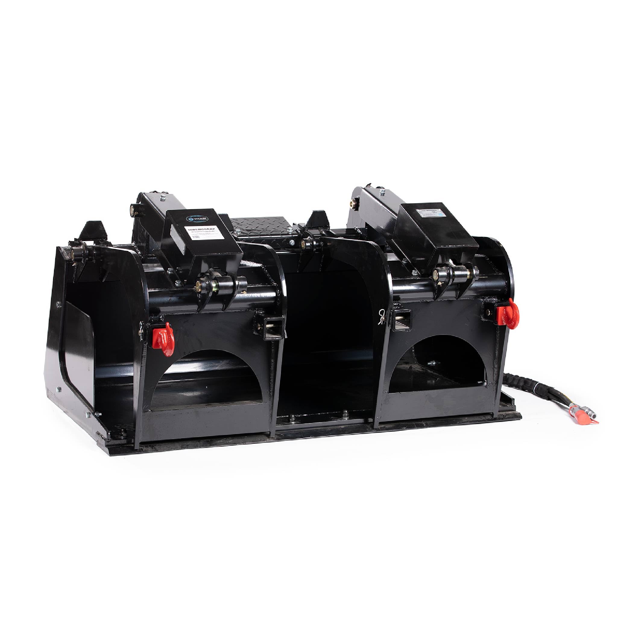 Titan Attachments Skid Steer 60†HD Demolition Grapple Bucket Attachment with Hooks