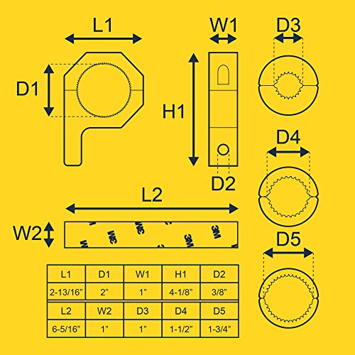 Off-Road Light Mounting Bracket Bar Clamp Kits [1"/1.5"/1.75"/2" Inch] [Horizontal Bar] [Aluminium] [2 Units] Bull Roll Cage Clamps Mount For ATV UTV