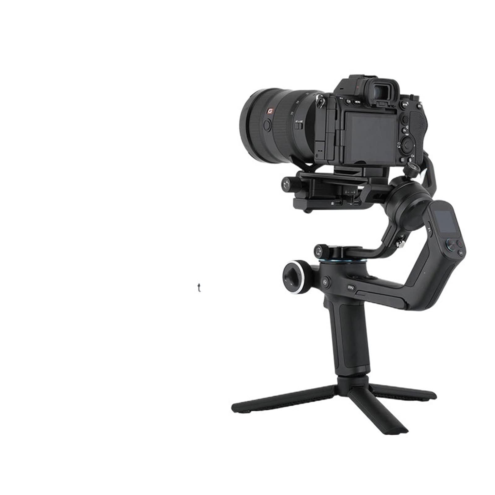 Camera stabilizer 3-Axis Handheld Gimbal Stabilizer Handle Grip Display Screen for DSLR Camera for Outdoor Video Recording