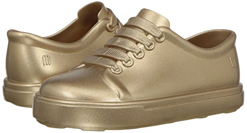 Mini Melissa Baby-Girl's Mini BE Sneaker, Gold Glitter, 5 Regular US Toddler