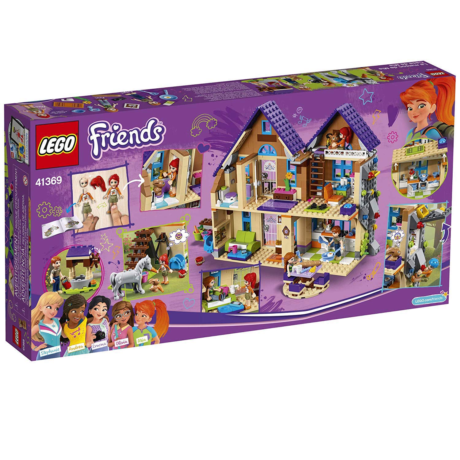 LEGO Friends Mia's House 41369 Building Kit with Mini Doll Friends Figures and Toy Horse (715 Pieces)