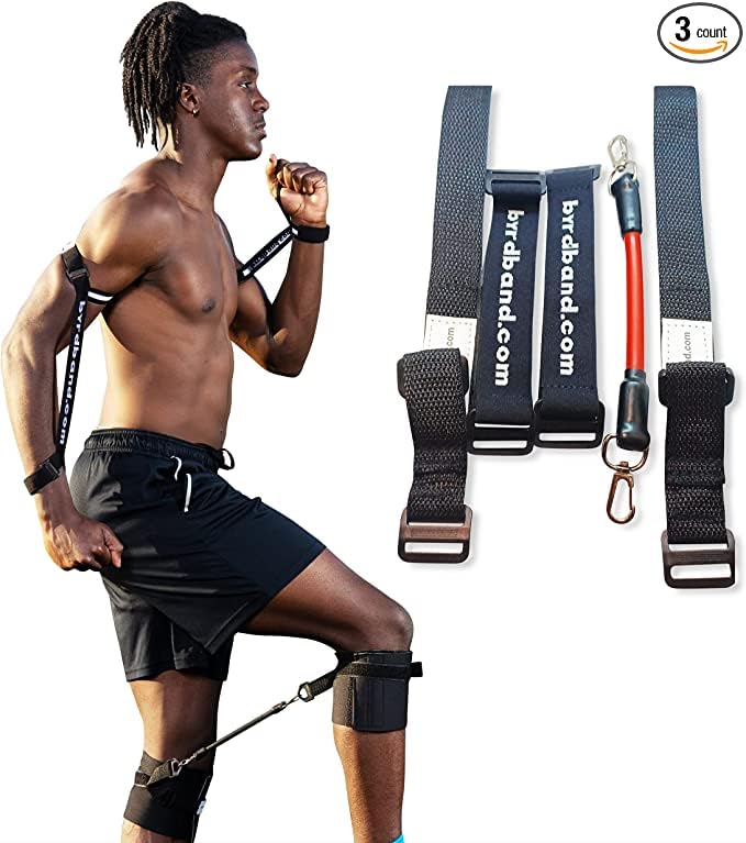 byrdband Track and Field Speed Gear Pack - All Sports Speed and Agility Training Resistance Bands for Ideal Arm Swing Trainer and Stride Frequency