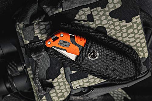 Buck Knives 659 Pursuit Pro Large Folding Hunting Knife, 3-5/8" S35VN Stainless Steel Blade, Polyester Sheath Included