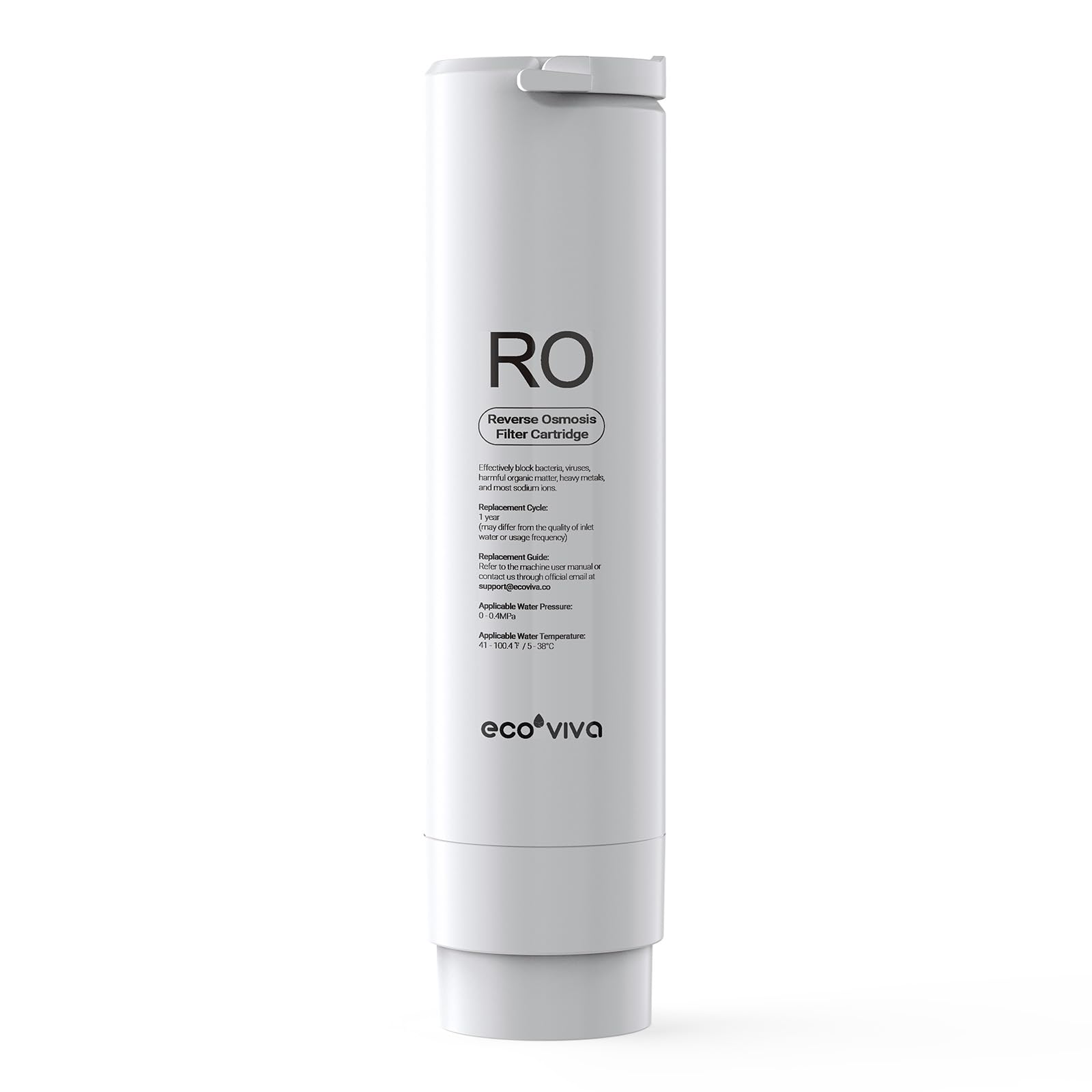 Ecoviva Replacement RO Filter Catridge for Countertop Reverse Osmosis System WP-RO-200G