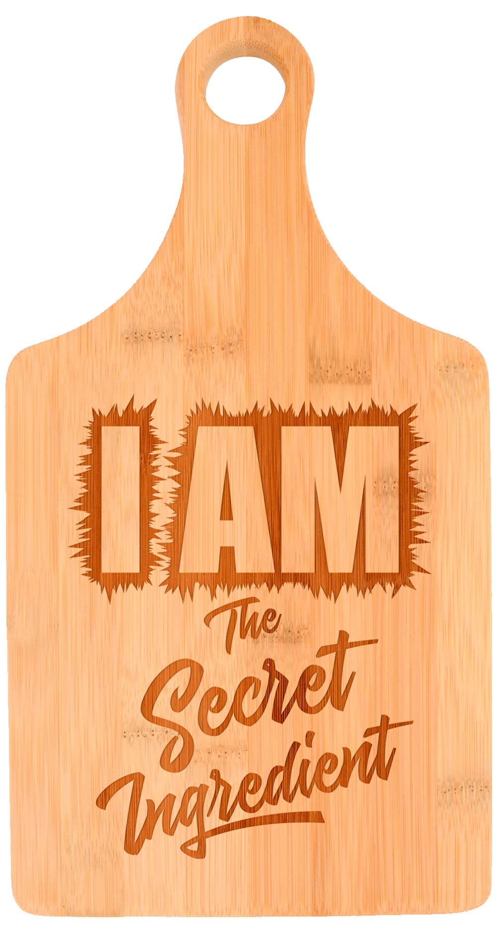 Cooking Gifts For Women I Am The Secret Ingredient Paddle Shaped Bamboo Cutting Board