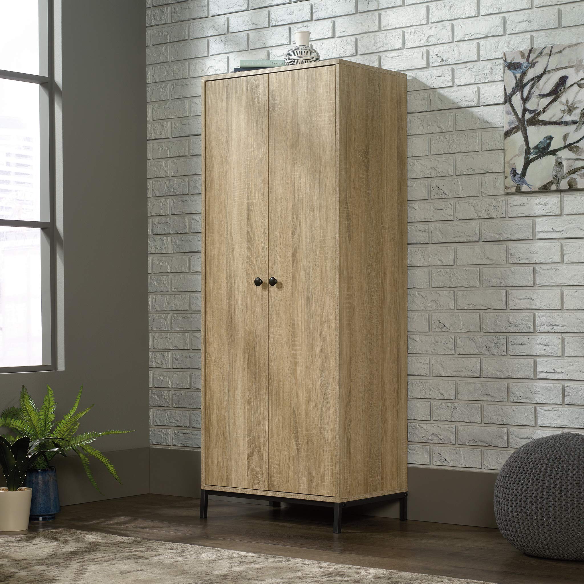 Sauder 424942 North Avenue Storage Cabinet, Charter Oak Finish