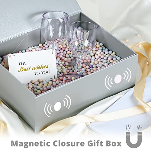 HavrePac 6 Pack Large Gift Boxes 13.8x9x4.3 Inches Luxury Gift Boxes with Lids,Magnetic Closure Gift Box for Present Packaging Box for Mother's Day, Birthdays, Party,Weddings