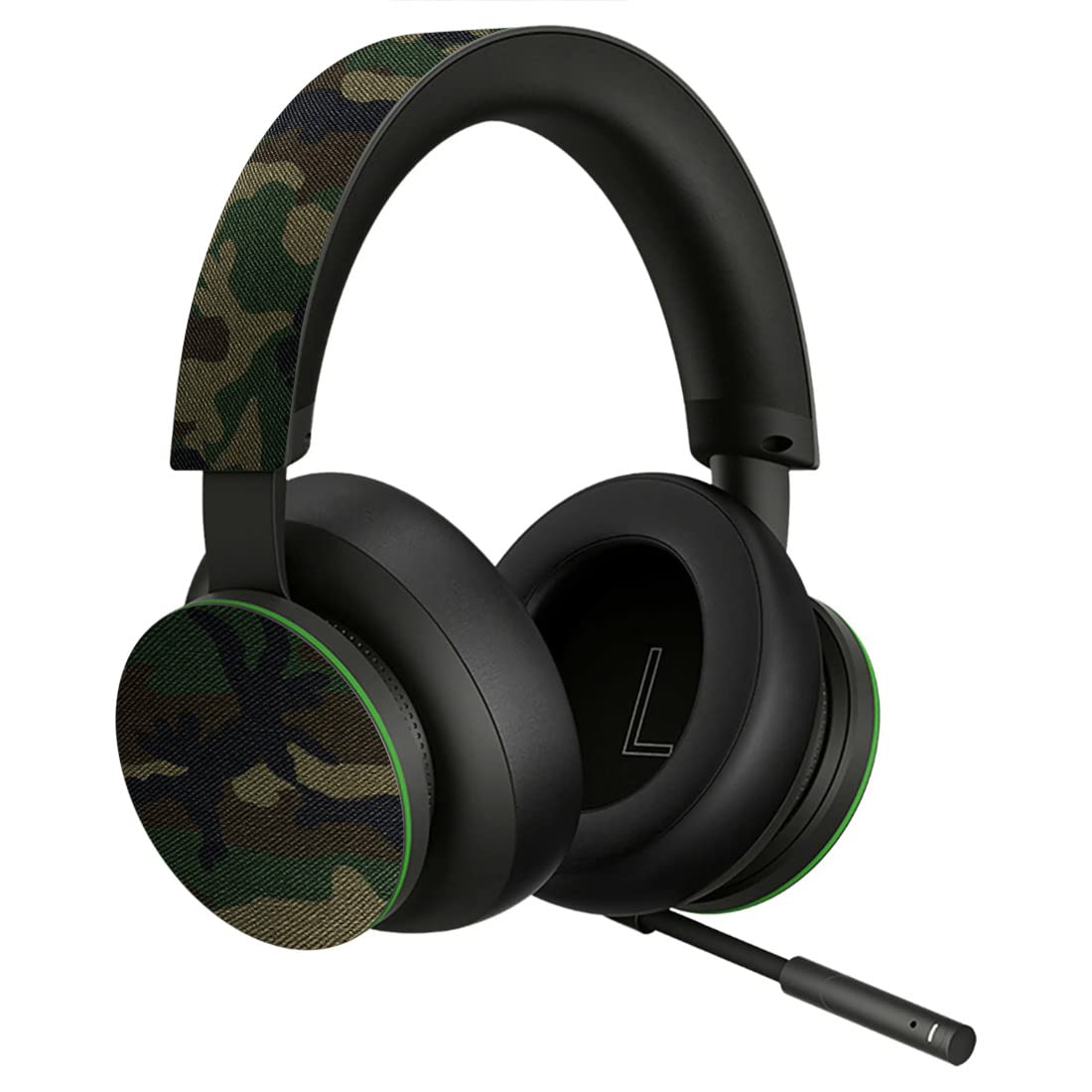PlayVital Army Green Camouflage Custom Vinyl Skins for Xbox Series X, Wrap Decal Cover Stickers for Xbox Series X Console Controller