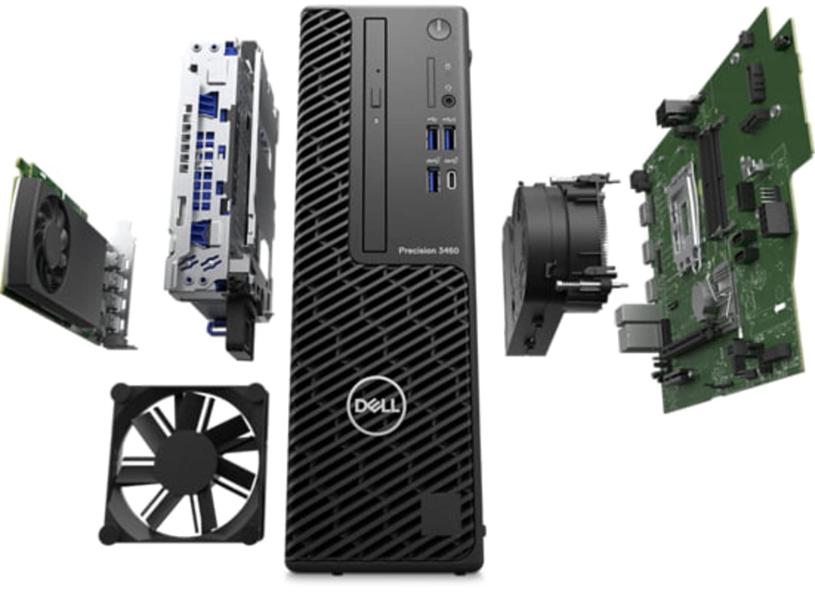 Dell Precision T3460 SFF Small Form Factor Workstation Desktop (2022) | Core i7-12700 - 1TB SSD Hard Drive - 32GB RAM - AMD Radeon PRO WX 3200 | 12 cores @ 4.9 GHz - 4GB GDDR5 Win 11 Pro (Renewed)