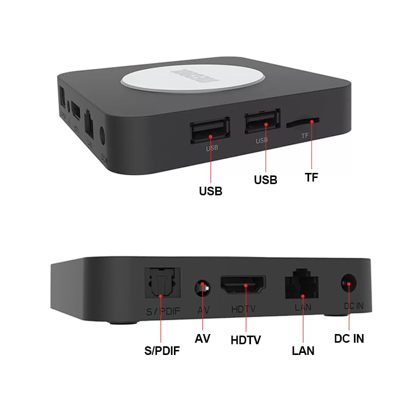 BOXPUT Mecool KM2 Plus Smart TV Box Android 11.0 Netflix G-oogle Certified 4K TV Box Dolby Vision Support AV1 2.4G/5G WiFi 100M Ethernet BT 5.0 with Amlogic S905X4 Android TV Box 2024