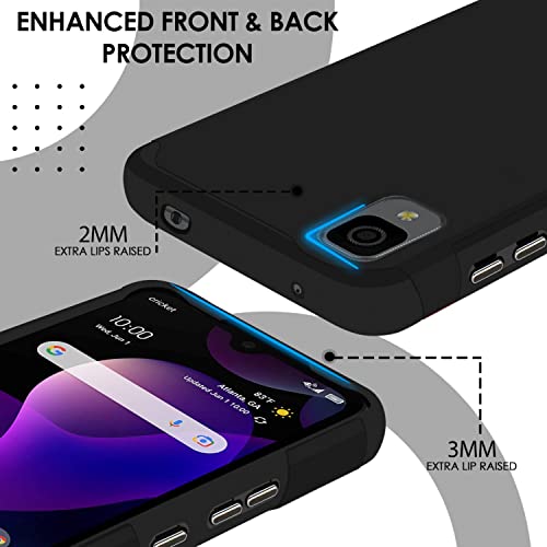 HRWireless Compatible for Alcatel TCL 30z, TCL 30LE, TCL T602DL Heavy Duty Dual-Layer Phone Case, Premium Tough Strong ShockproofSeries Minimalistic Design for Accidental Drops