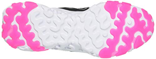 NIKE Women's NSW React Vision Running Shoe, Dk Smoke Grey White Pink Blast Tropical Twist Black, 7.5