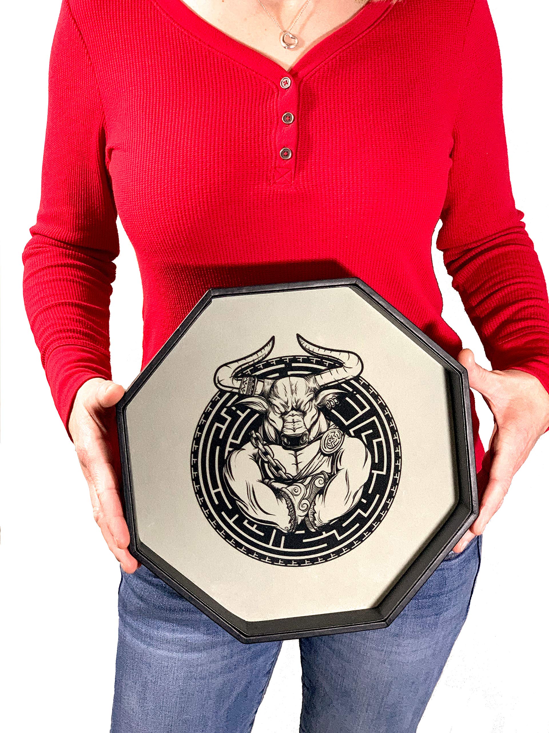 Minotaur's Maze Limited Edition Octagon D&D Dice Tray - 11.5 Inches - for Tabletop Roleplaying, Dice, and Board Games, Dungeons & Dragons