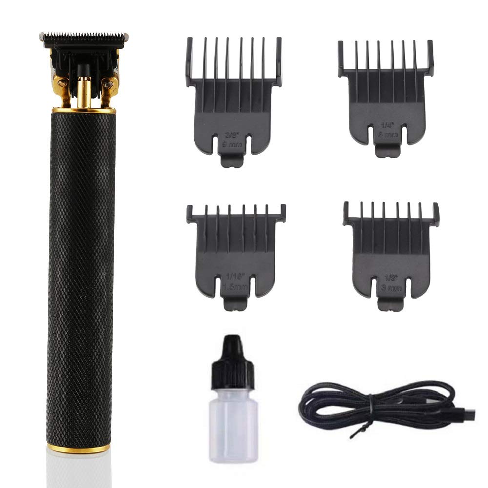 Cordless Pro Li Skeletons Trimmer,Professional Barber Trimmer, Cordless Barber Trimmer, Barber outliners Close Cutter (Black T8)