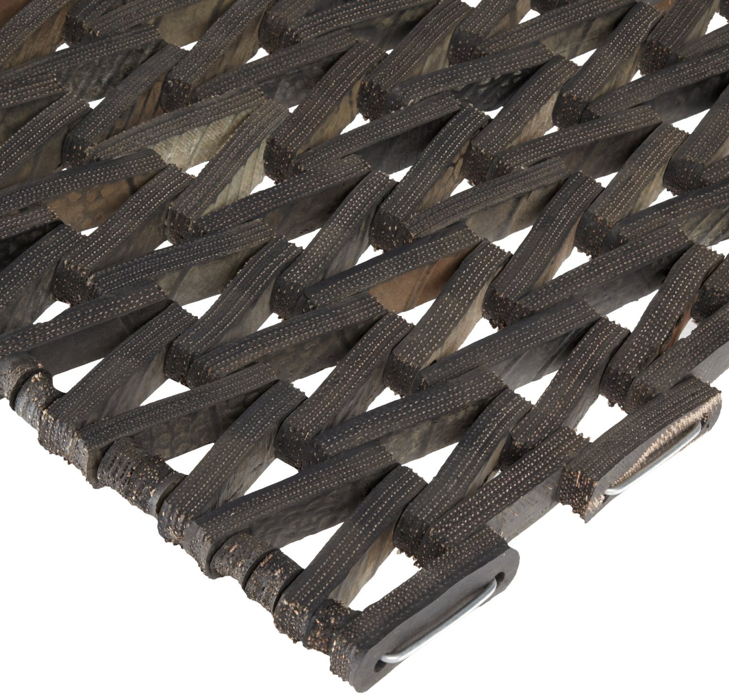 Durable Corporation-108H2436 Durite Recycled Tire-Link Outdoor Entrance Mat, Herringbone Weave, 24" x 36", Black
