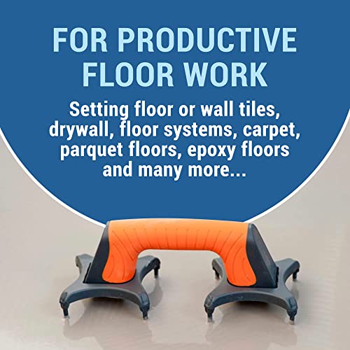 EasyLean Trowel Support Tool, Handy Hand Tool for Flooring, Drywall, Cement, and Adhesive Application, Support Tool for Floor Installers with Anti-Slip Spare Feet - Joyful Flappers