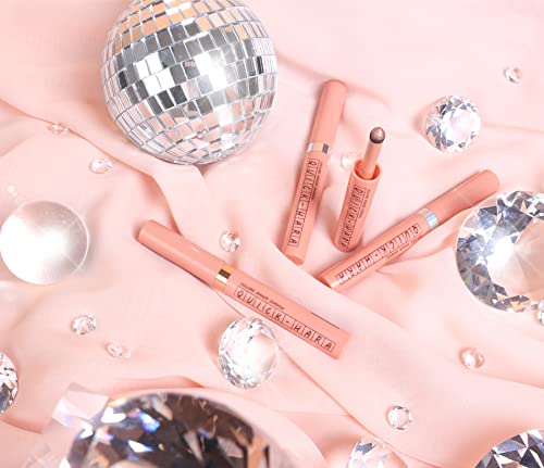 CORINGCO Shimmer Glitter Eye Maker Volume Eyeshadow Stick Quick-Hara Glitter Eye Makeup K-Beauty #03 Milky Way Moonlight Long Lasting Sparkle Glow Light