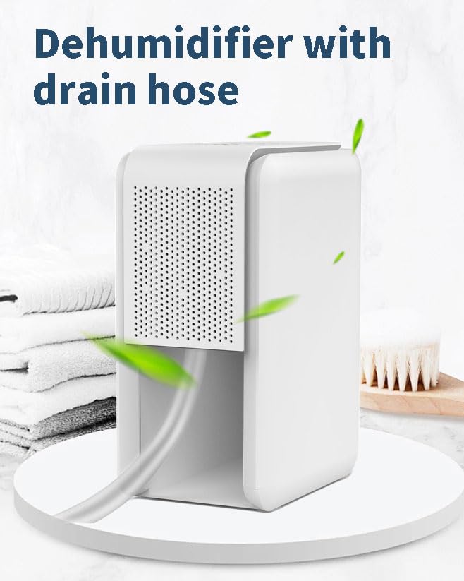 DINZAN 3 In 1 Humidifier Dehumidifier Combo With Air Filtration, Humidifiers Dehumidifier For Home Bedroom With Drain Hose Humidity and Temperature Display,5 Modes,7 Color LED Lights,Timer Set