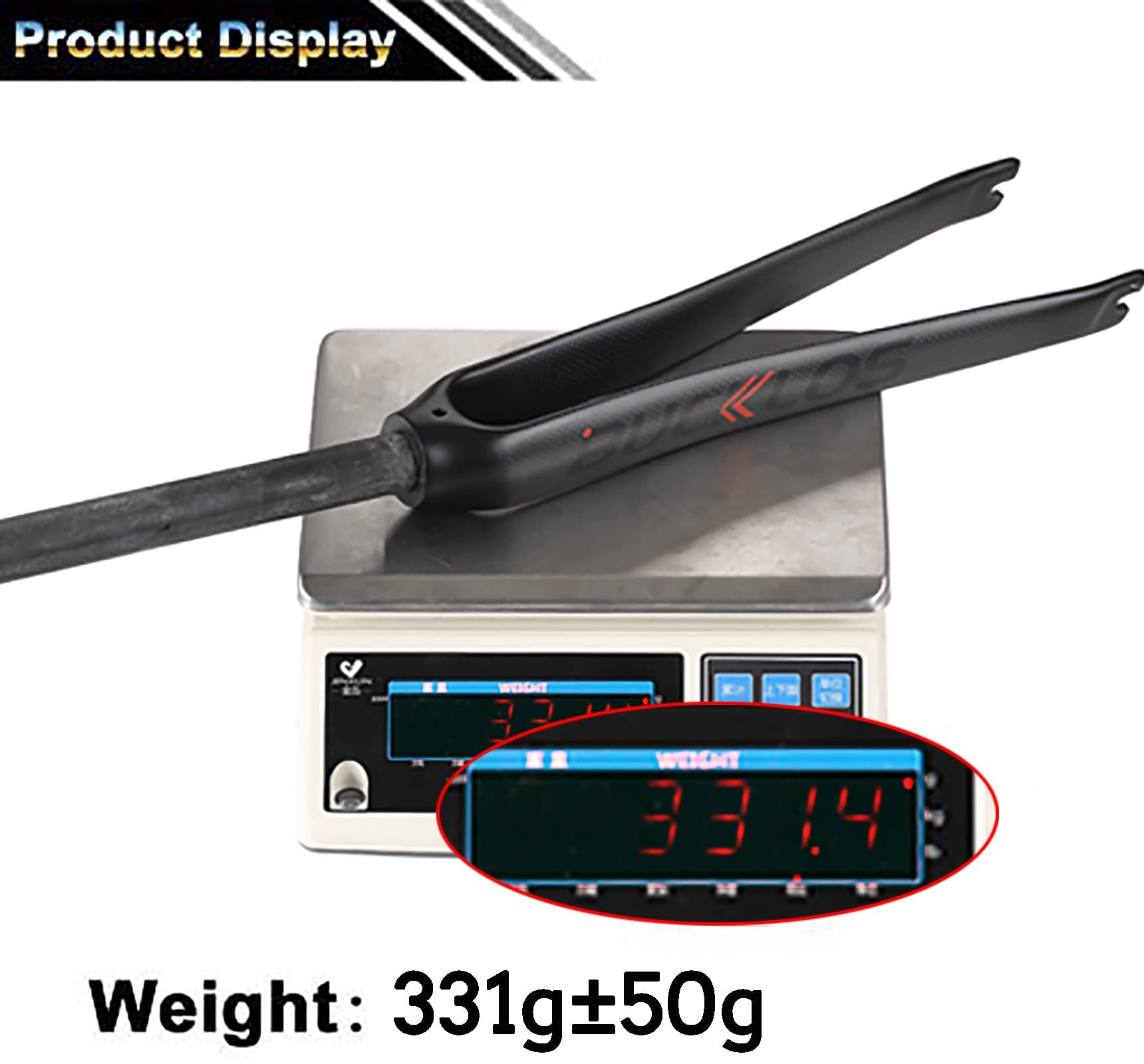 BUCKLOS 28.6mm 700C Full Carbon Fiber Road Bike Rigid Fork, C-Type Clamp Brake, 1-1/8 Threadless Straight Tube Superlight 3K T800 Bicycle Front Fork