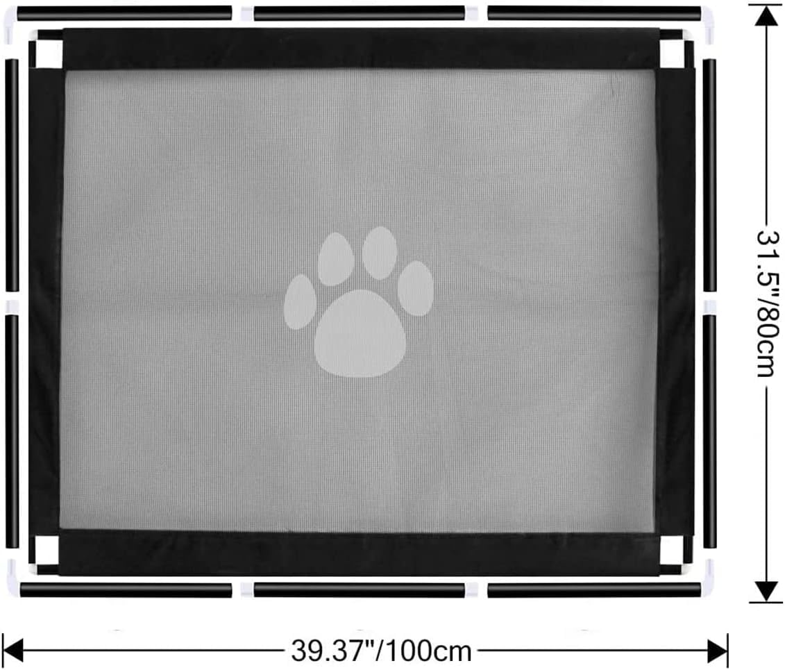 Dog gate,Stair gate,Isolation gate,pet gate Dog Fence Portable Puppy Isolation net Isolation gate,Multipurpose Stairs,Kitchen,edroom(31.5 * 39.4in)