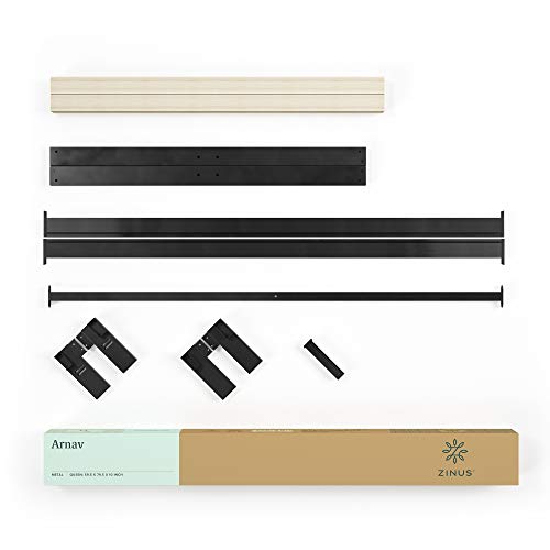 ZINUS Arnav Metal Platform Bed Frame / Wood Slat Support / No Box Spring Needed / Easy Assembly, Black, Full
