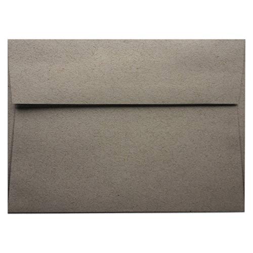 Note Card Cafe A7 7.25 x 5.25 in Blank Brown Kraft Envelopes | 100 Pack | Sealable, Square Flap | Perfect for Invitations, Greeting Cards, Baby Showers, Weddings, Mailing, Crafts | Printable