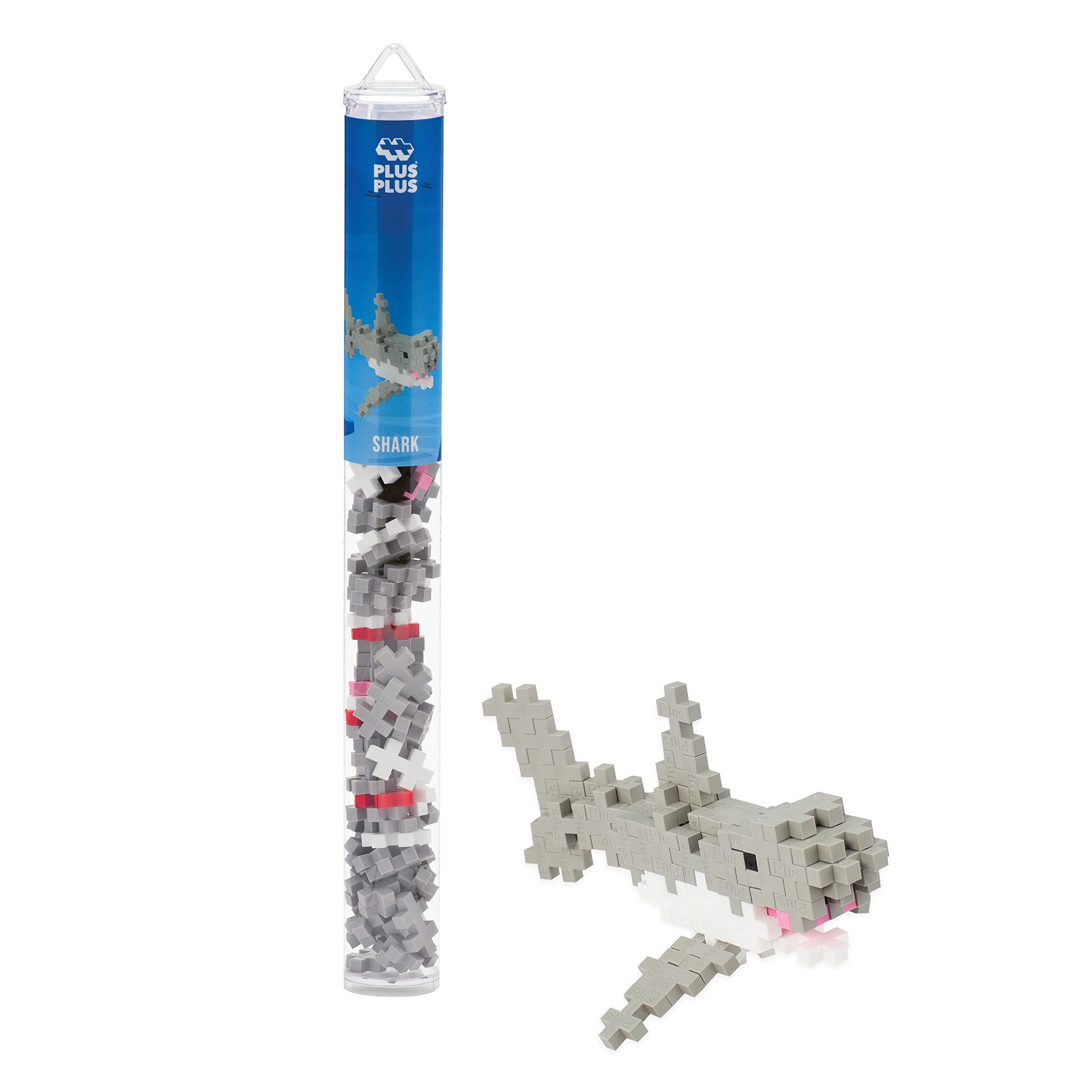 PLUS PLUS Building Block Playset Kit, Themed Figures 3D Puzzle, Fun Stem Toys for Kids, 350 Mini Interlocking Pieces - 5 Tube Bundle, Ocean