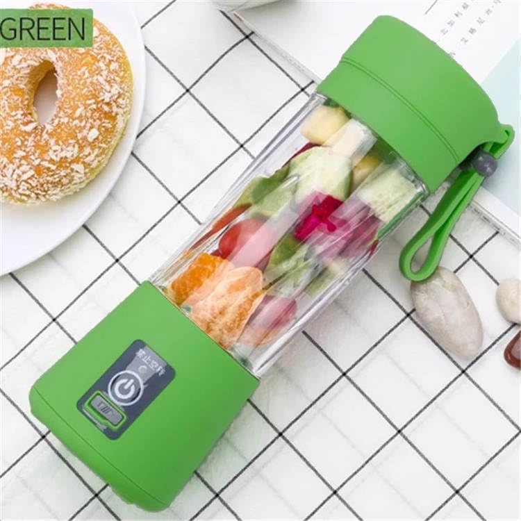 Generic Portable Blender USB Rechargeable Best Personal Blender for Shakes and Smoothies, with 4 Ultra-sharp Blades for Travel, Office & Sports (Green), SMALL