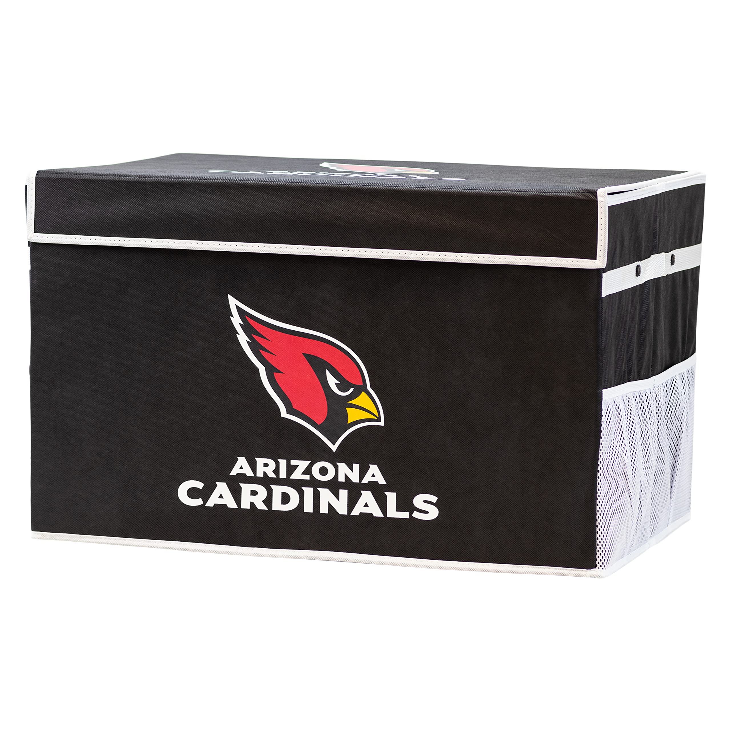 Franklin Sports NFL Storage Footlocker Bins - Large Folding Organizer Containers - NFL Team Office, Bedroom + Living Room Décor - Large + Small Bins