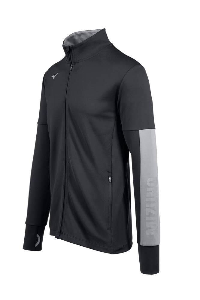 Mizuno mens Men's Jacket, Black-shade, Large