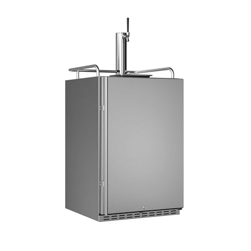 EdgeStar KC7000SSOD Full Size Tower Cooled Built-In Outdoor Kegerator - Stainless Steel