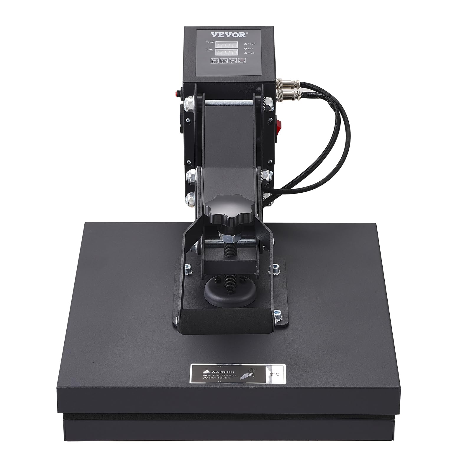 VEVOR Heat Press, 15x15 Power Heat Press Machine for T-Shirts, Fast Heating, High Pressure Digital Industrial Sublimation Printer for Heat Transfer Vinyl, Dark Black