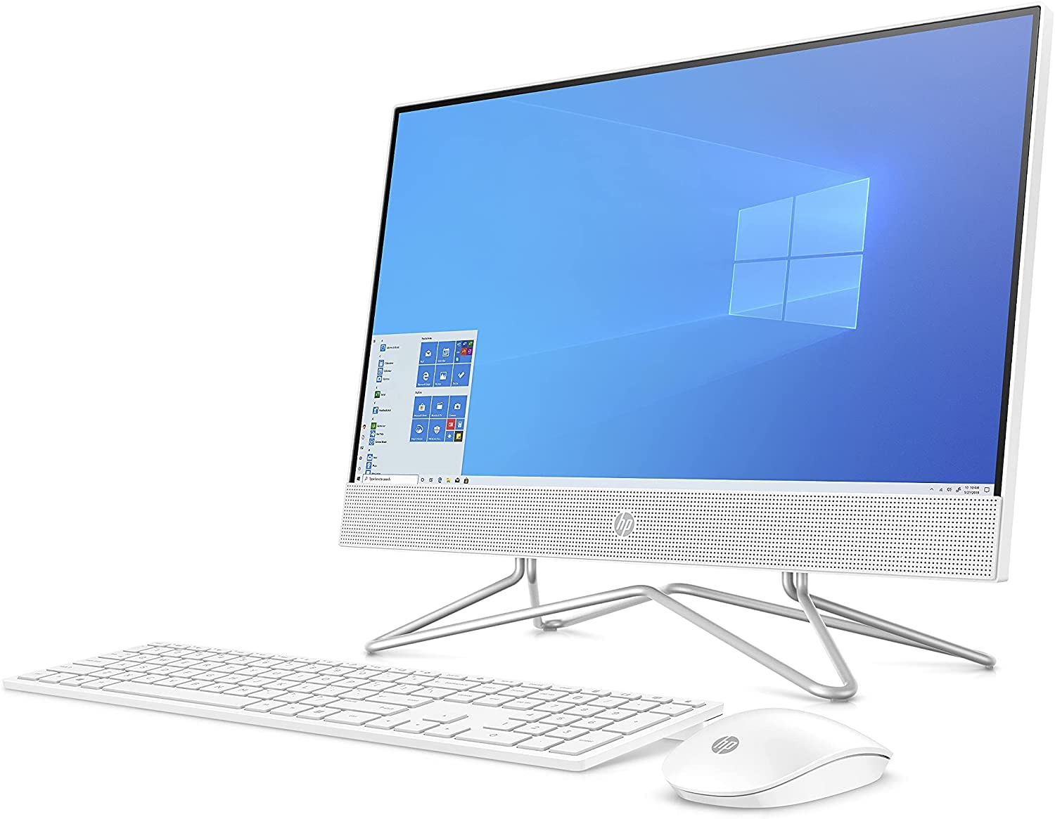 HP 2022 Newest 22-inch FHD All-in-One Desktop Computer - Dual-Core AMD Athlon Silver 3050U - 24GB DDR4 RAM-1TB SSD - WiFi Bluetooth - Windows 11 Pro - Snow White w/ 32GB USB Drive