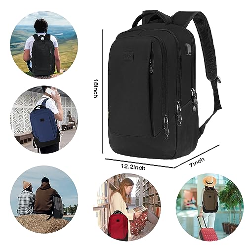 Goloni Travel Laptop Backpack,Business Slim Durable Laptops Travel Backpacks with USB Charging Port,15.6 Inch College Computer Bag for Men Women