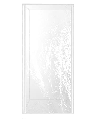 QWORK Bun Pan Rack Cover with Zippers, Clear Plastic Sheet Pan Rack Cover, 28" L x 23" W x 61" H, 20-Tier