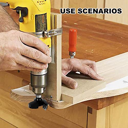 CNC Spoilboard Surfacing Router Bit, 1/2" Shank,3 Wing,2"Cutting Diameter.Adopt Carbide.Professional Woodworking Tools
