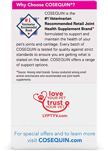 Nutramax Cosequin Joint Health Supplement for Cats - With Glucosamine and Chondroitin, 55 Capsules