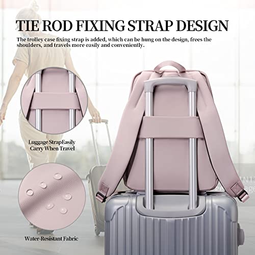 GOLF SUPAGS Laptop Backpack Anti Theft Slim Travel Backpack for Women Water Resistant College Bookbag Fits 15 Inch Thin Notebook