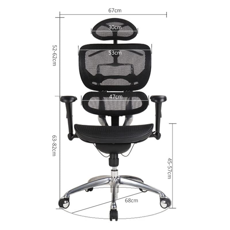 ZLBYB Ergonomic Waist Computer Chair Home Game Lift Study Office Chair Comfortable Sedentary Boss Intelligent Lumbar Support