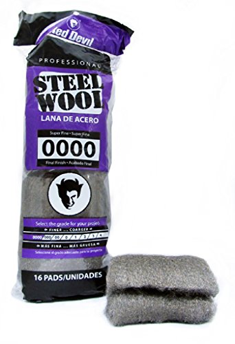 Red Devil 0310 Steel Wool, 0000 (Pack of 16)