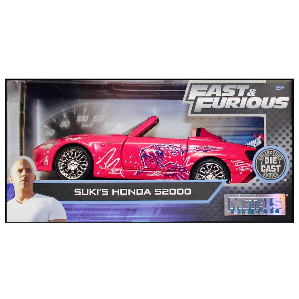 Jada Toys Model Compatible with Suki S Honda S2000 Fast & Furious Pink Graphic 1:32 DIECAST JADA97610