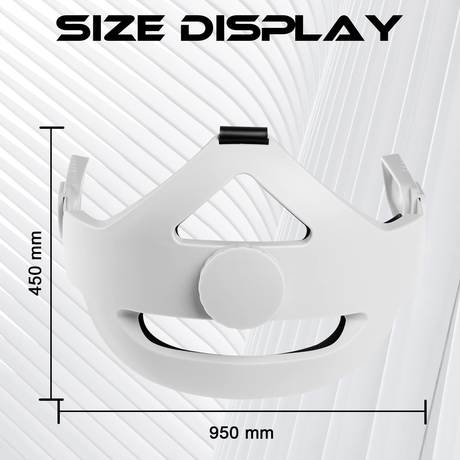 Seltureone Head Strap Compatible for Quest 2 Accessories, Replacement for Elite Strap, (Upgraded) Adjustable Comfortable Band Reduce Pressure for Quest 2, White