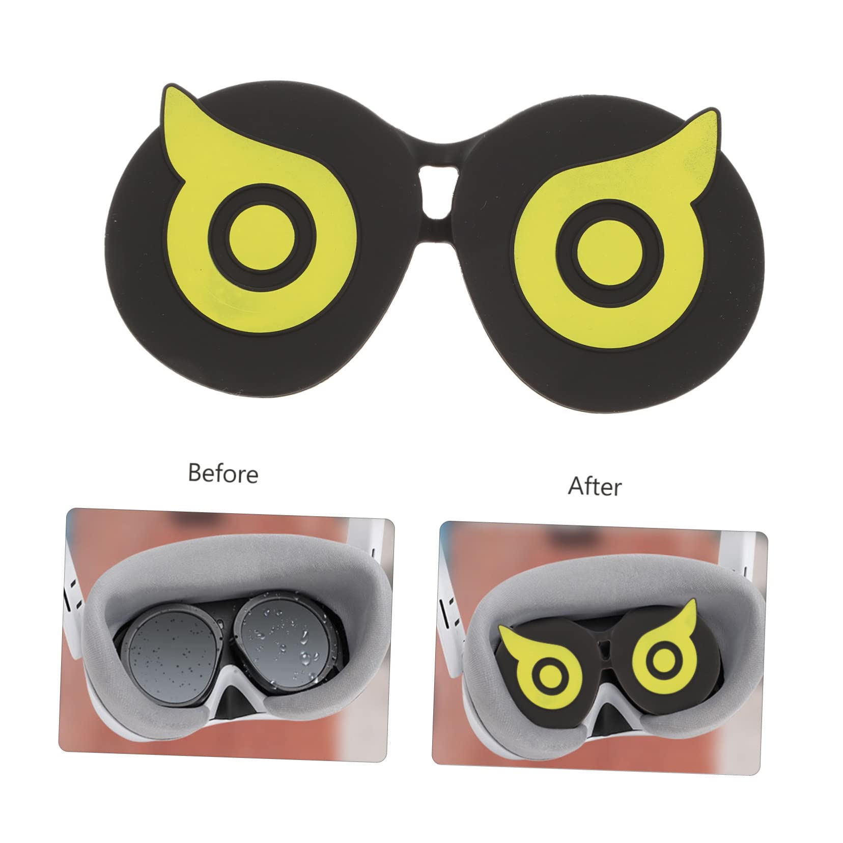 DOITOOL Earphones Ear Piece 4pcs Yellow Compatible with pico Compatible for pico Cover Protector Lens Anti-scratch Glasses Vr Sunproof Cushion Pad Vr Accessories Vr Accessories Vr Accessories