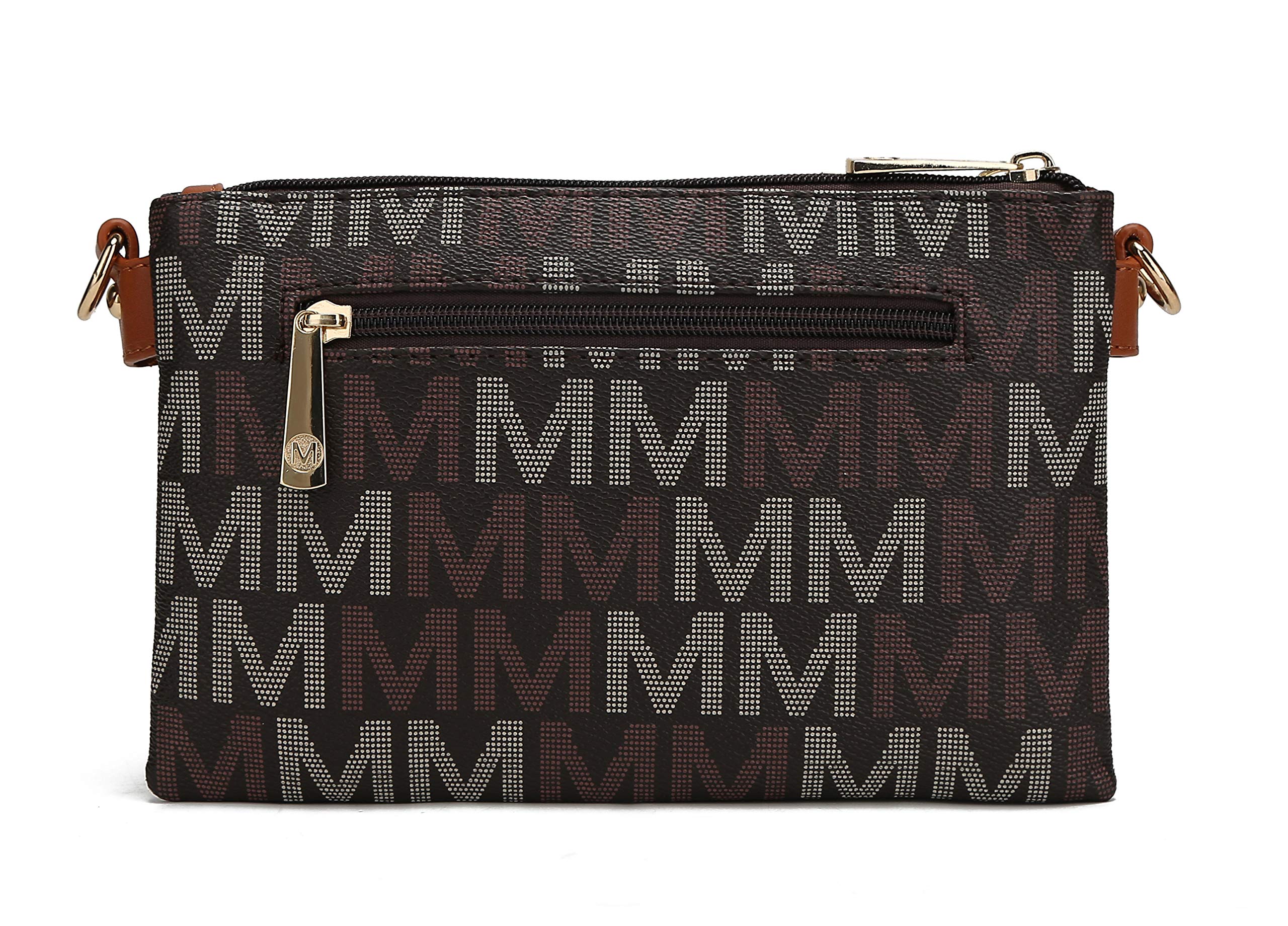 MKF Collection Crossbody Bag for Women Wristlet Strap, Vegan Leather Shoulder Bag Handbag Purse by Mia K