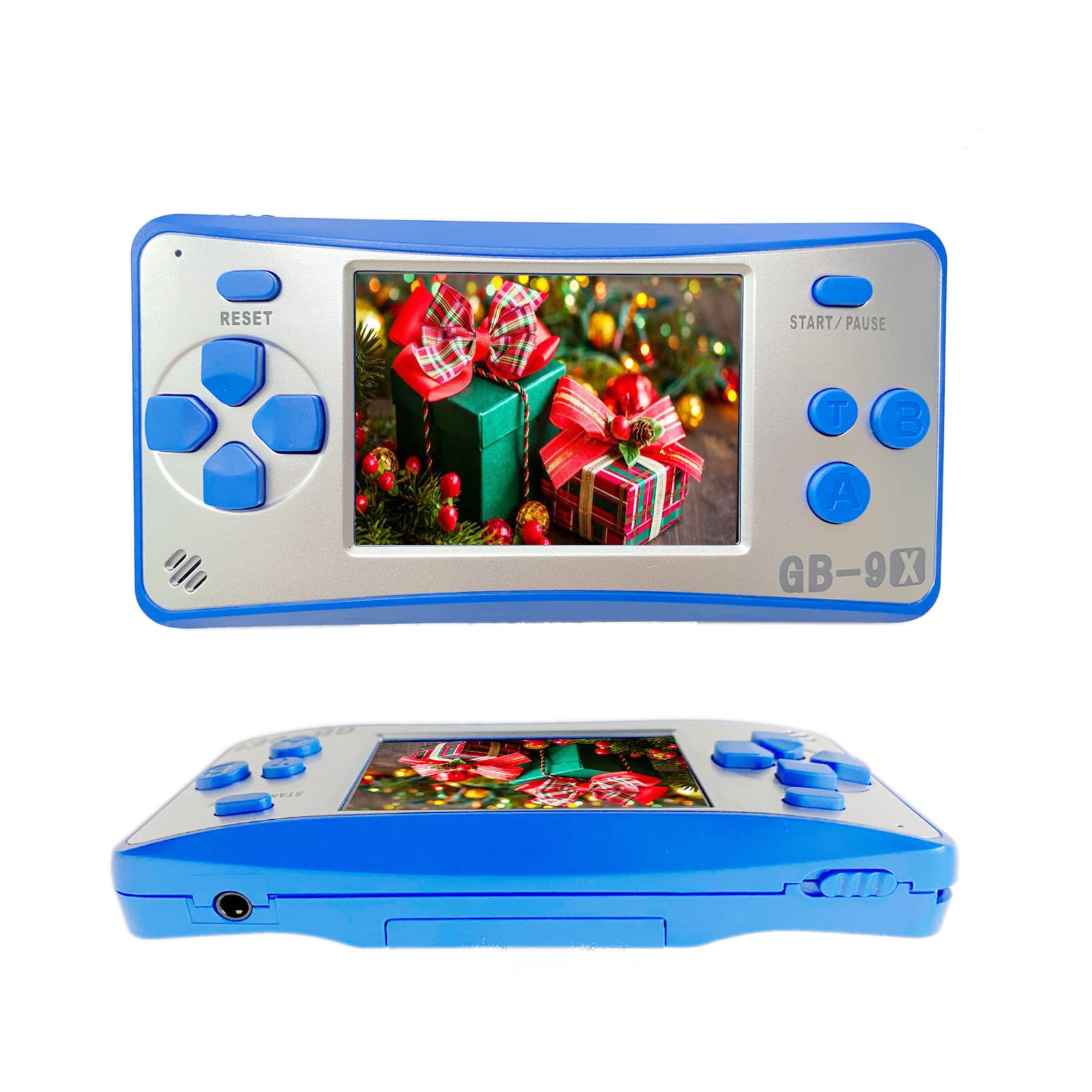 X-JOYKIDS Portable Handheld Games for Kids 2.5" LCD Screen Game Console TV Output Arcade Gaming Player System Built in 168 Classic Retro Video Games Birthday for Your Boys Girls-(Blue)