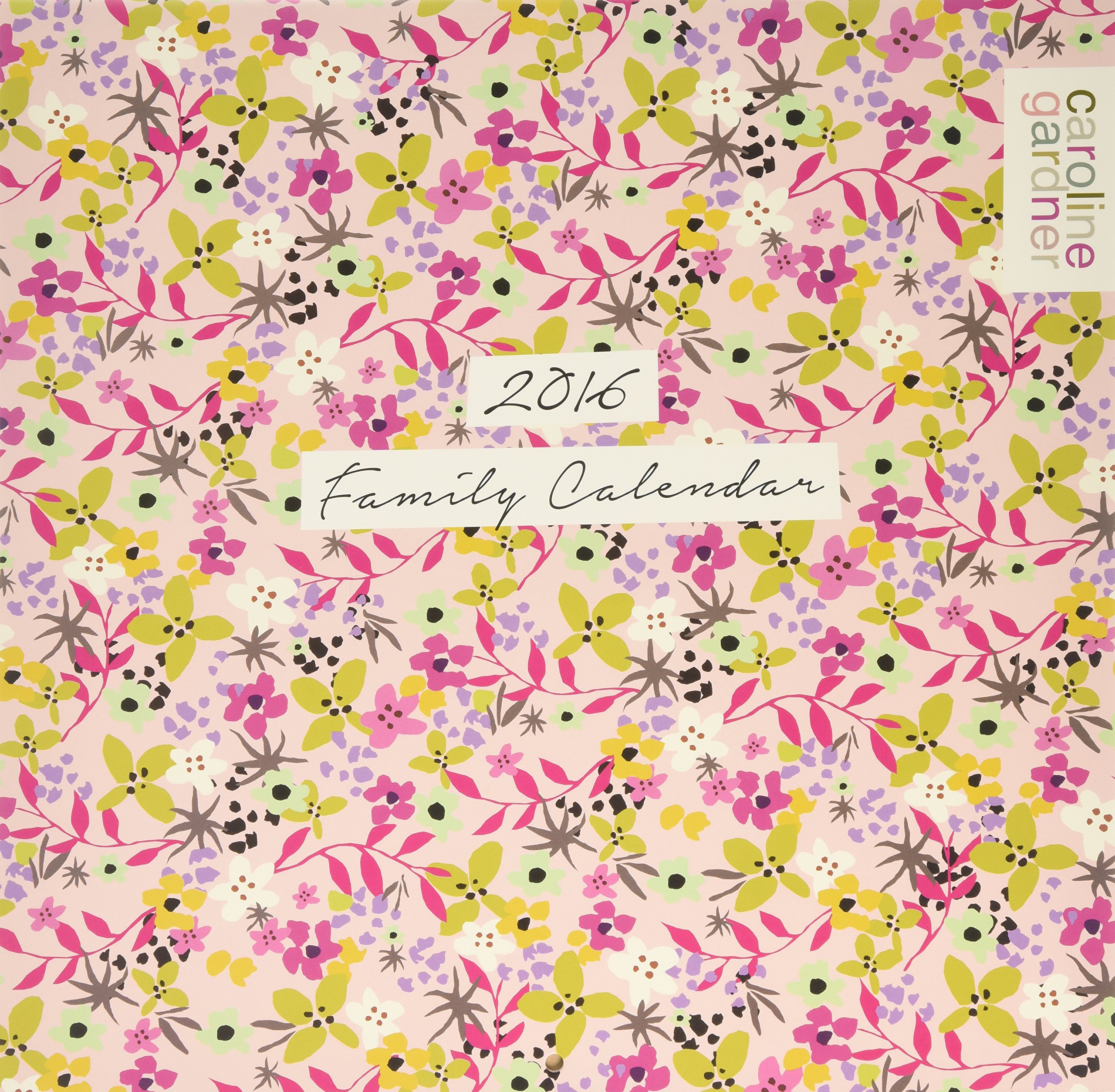 CG Ditsy SQ Family Calendar with Reminder Stickers
